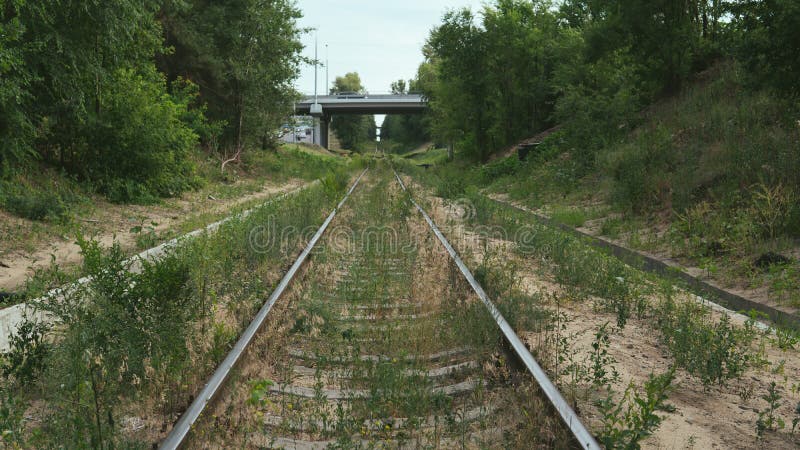Movement of the Train, First-person View from the Cab of the Train ...