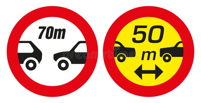 The Movement of Vehicles without Observing the Distance is Prohibited ...