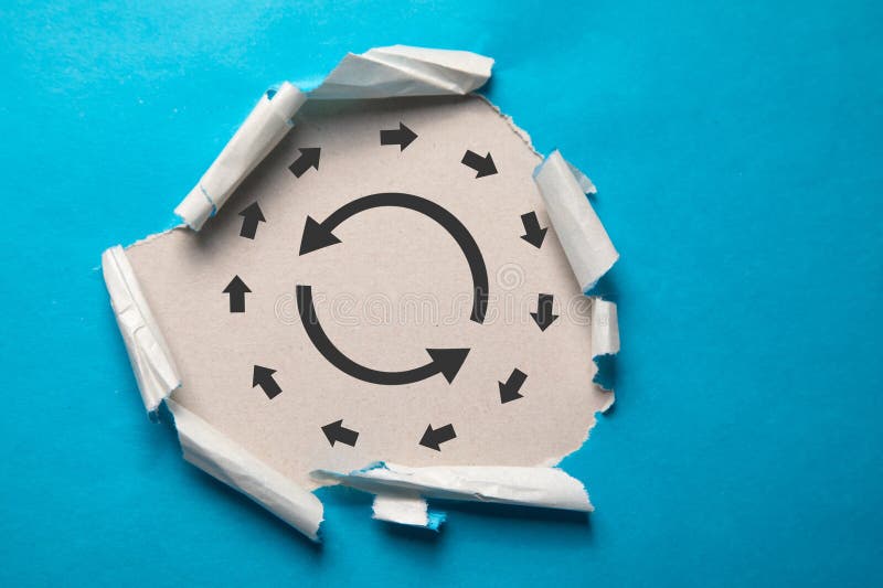 Movement in a Vicious Circle. Business Concept Stock Illustration ...