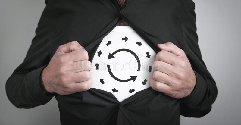 Movement in a Vicious Circle. Business Concept Stock Illustration ...