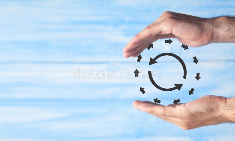 Movement in a Vicious Circle. Business Concept Stock Illustration ...