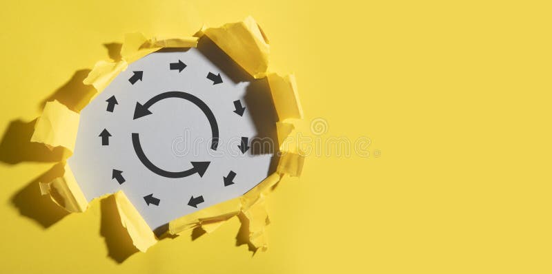 Movement in a Vicious Circle. Business Concept Stock Illustration ...