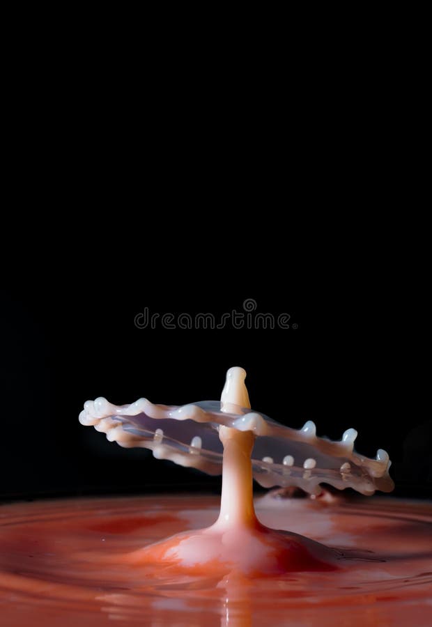 Movement of Water Drops Colliding with Each Other Stock Image - Image ...