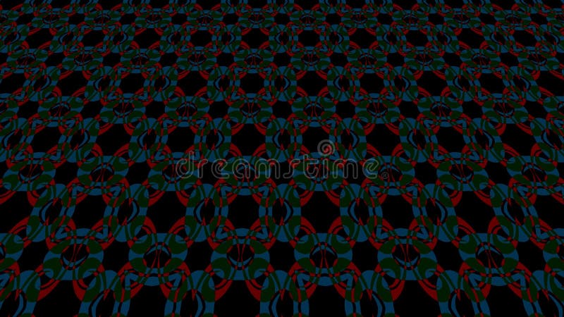 Graphic 2D Video Pattern that Tilts Up and Moves, Composed of Designs ...