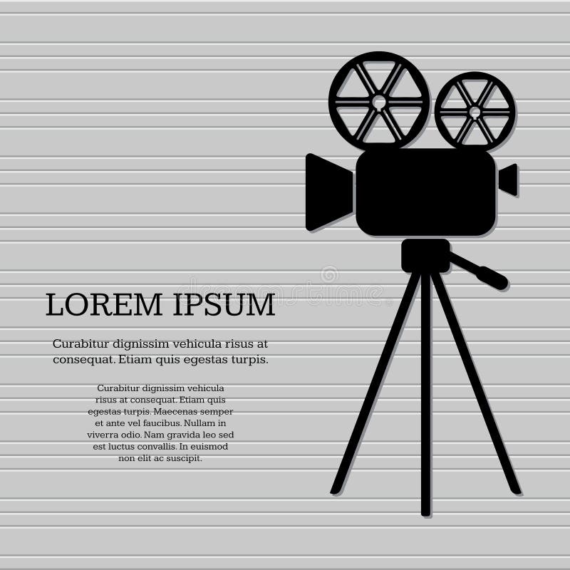 Movie camera icon stock vector. Illustration of simple - 41772464