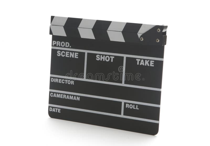 Movie clap board stock photo. Image of production, product - 3493814