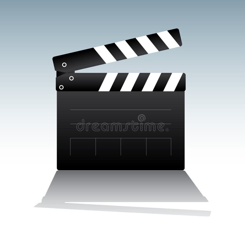 Movie Clapboard stock vector. Illustration of hinged - 11610736
