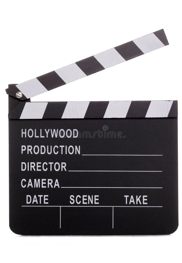 Clapper board and camera stock photo. Image of direct - 221598464
