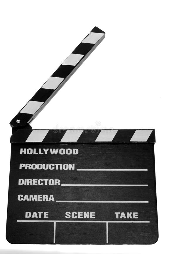 Movie clapper board stock image. Image of camera, chalk - 3408881