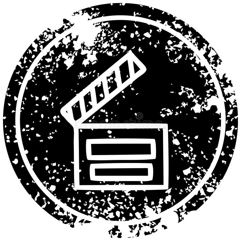 Film Movie Clapper Board Scene Cut Icon Sign Symbol Clip Art Graphic ...