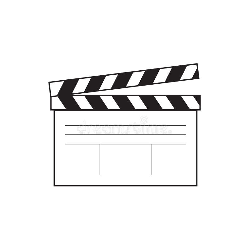 Movie Clapper Board, Movie Maker Vector. Illustrator Stock Vector ...