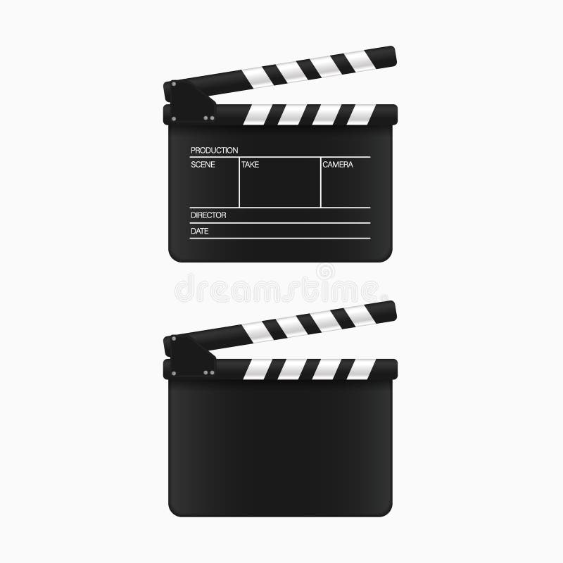 Movie Clapper Board. Vector Illustration Stock Vector - Illustration of ...