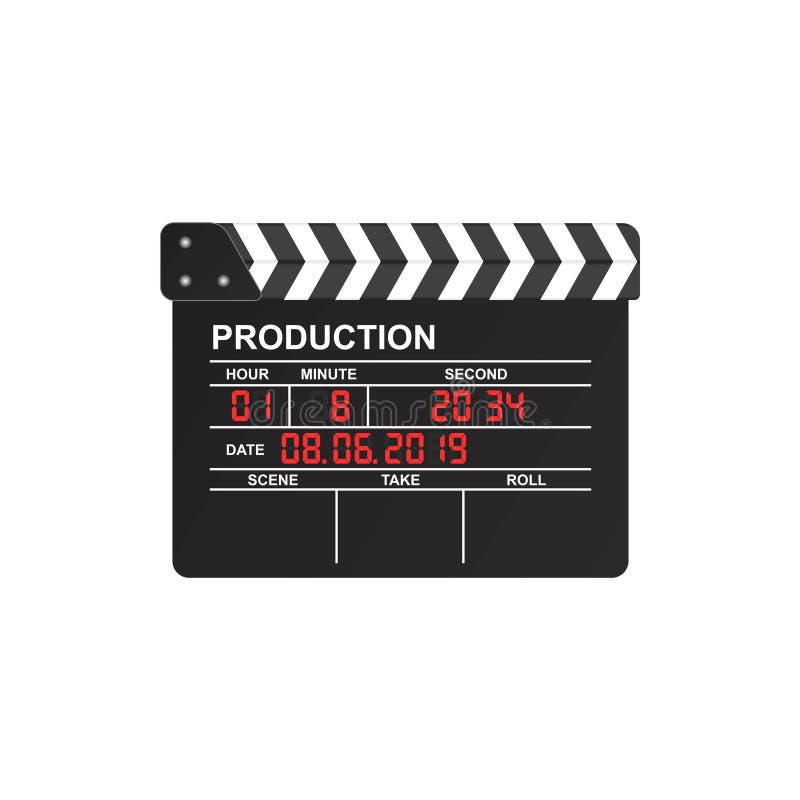 Digital Movie Clapper Board Isolated Stock Illustrations – 1,159 ...