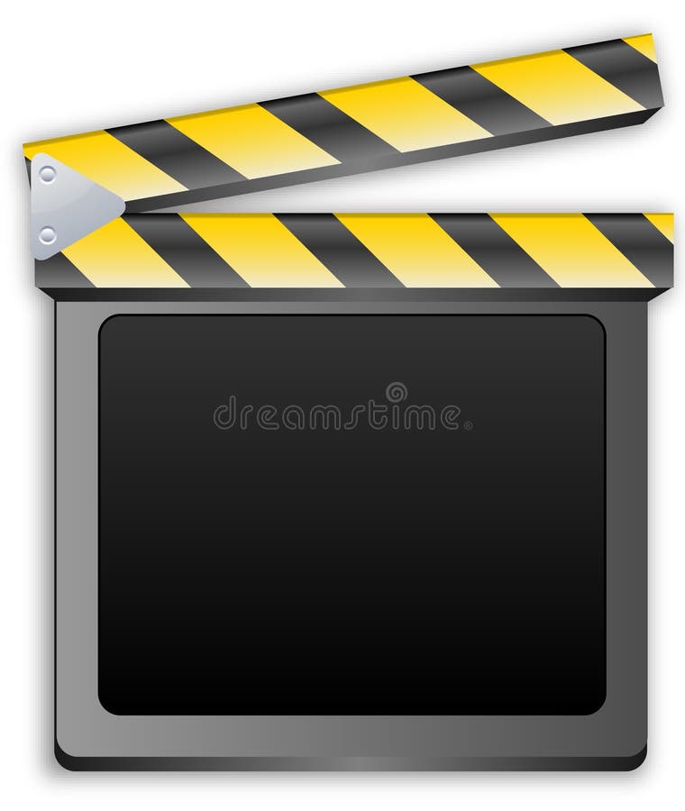 Movie Clapper, Clapboard, Clapperboard, Film Slate Stock Vector ...