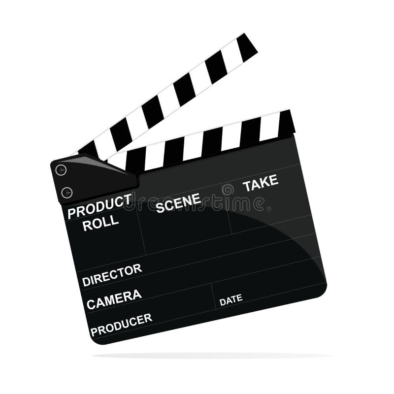 Movie Clapper Icon stock vector. Illustration of action - 18646306