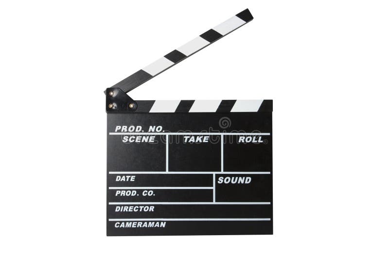 Closed clapperboard stock image. Image of real, plank - 36915765