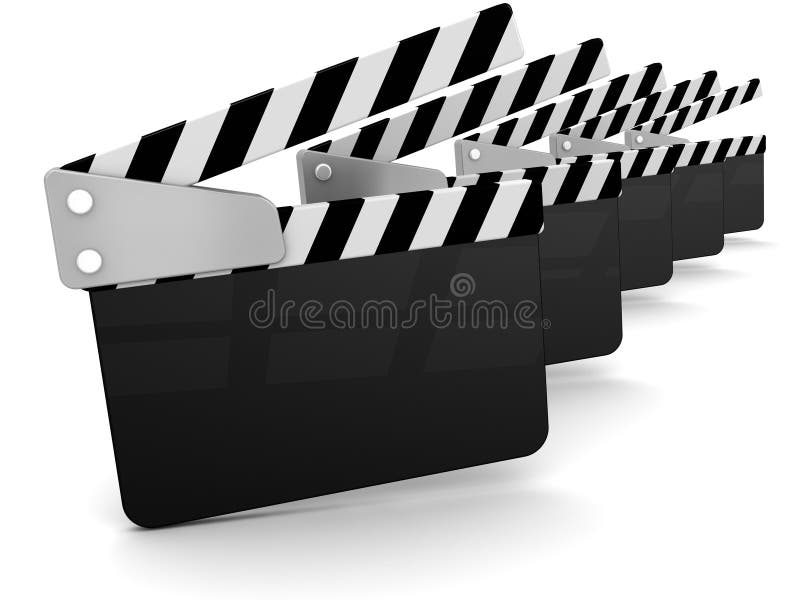 Empty movie clapper stock illustration. Illustration of clapper - 285579