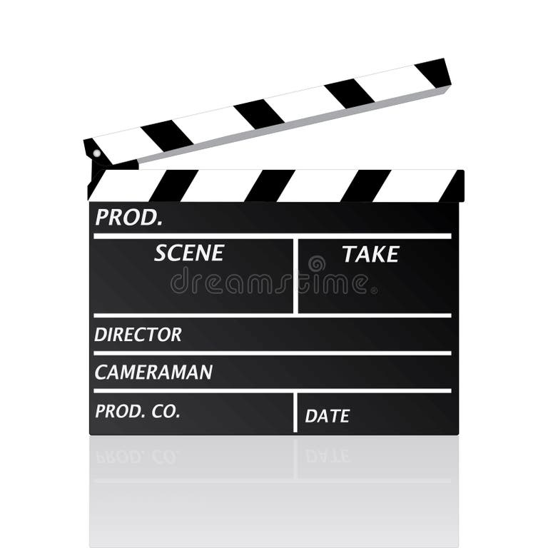 Movie Clipboard stock vector. Illustration of production - 17783184