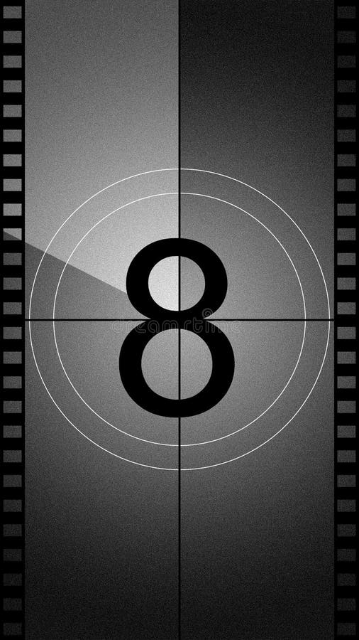 Movie Countdown Eight TikTok and Instagram Reels Stock Illustration ...