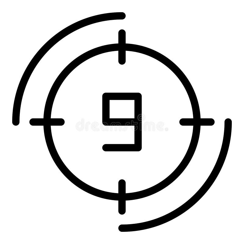 Movie Countdown Icon, Outline Style Stock Vector - Illustration of ...