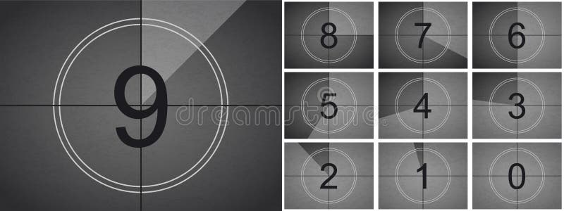 Movie countdown stock vector. Illustration of vector, media - 4187166