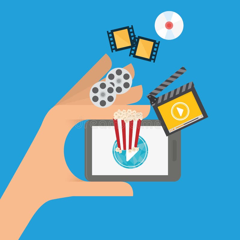 Movie digital design stock vector. Illustration of auditorium - 59043564