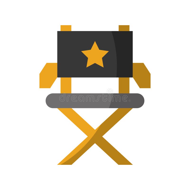 Movie director chair icon stock vector. Illustration of industry - 93018555