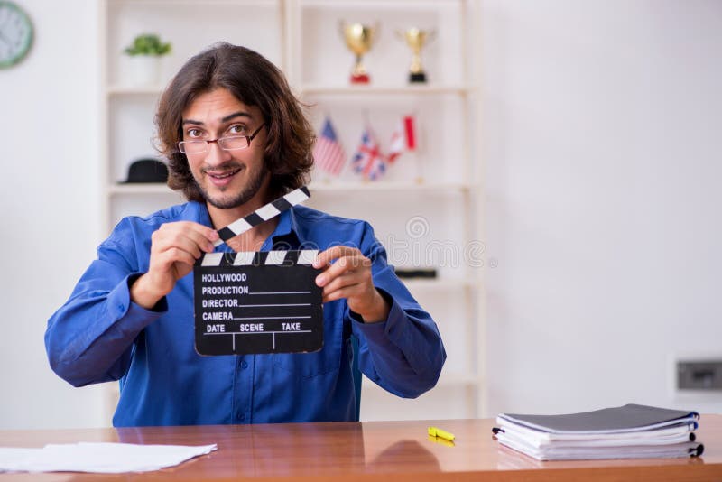 Movie Director Working in the Studio Stock Photo - Image of clapper ...