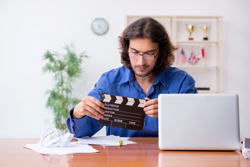Movie Director Working in the Studio Stock Image - Image of director ...