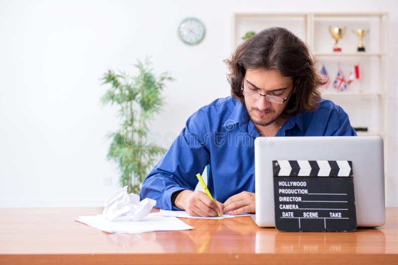 Movie Director Working in the Studio Stock Image - Image of actor ...