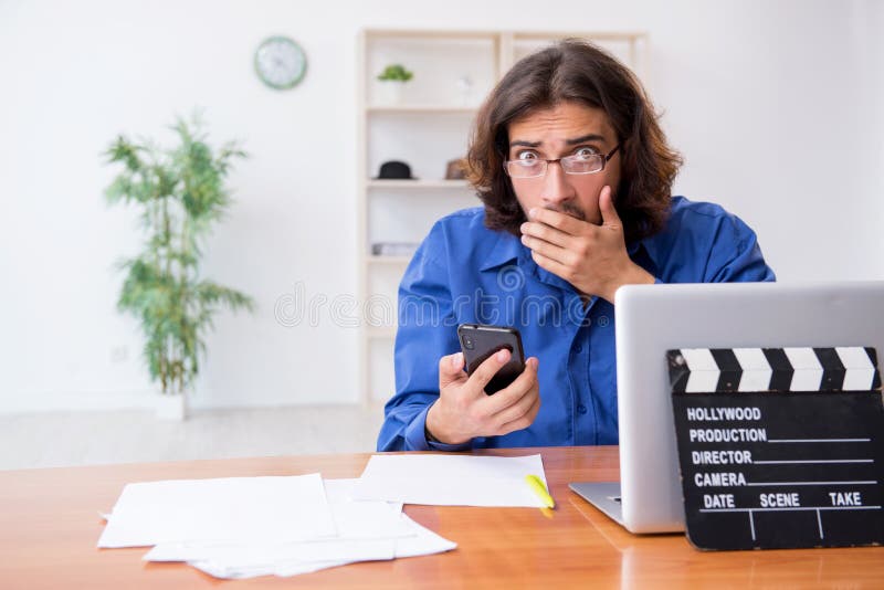 Movie Director Working in the Studio Stock Photo - Image of film, movie ...