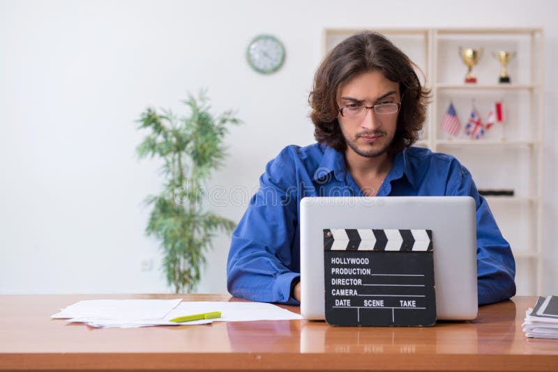Movie Director Working in the Studio Stock Photo - Image of ...