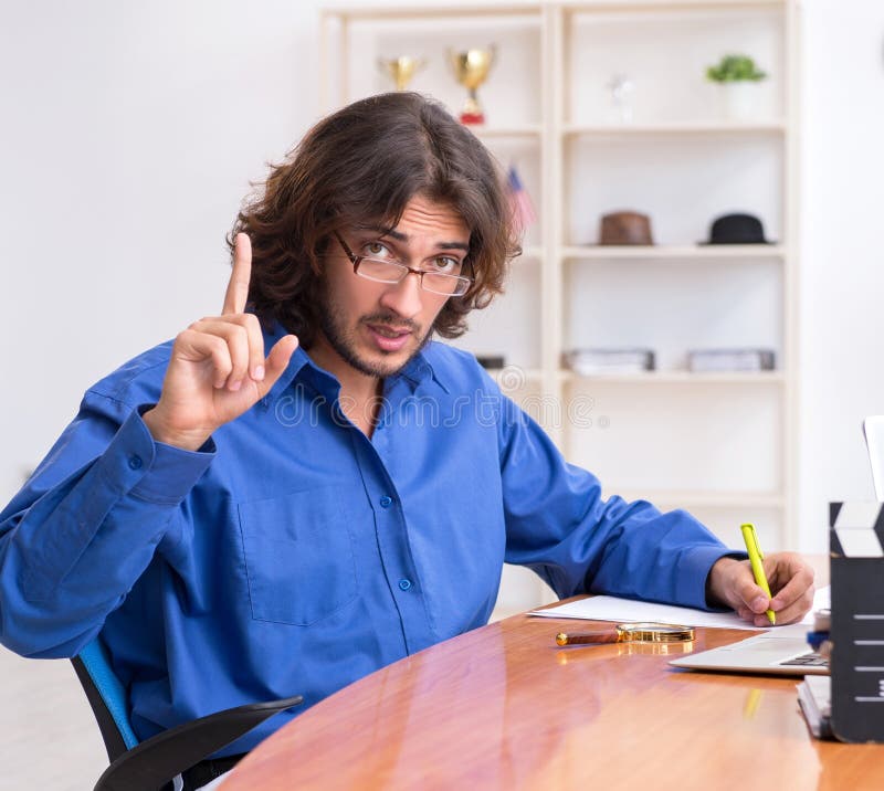 Movie Director Working in the Studio Stock Image - Image of exclamation ...