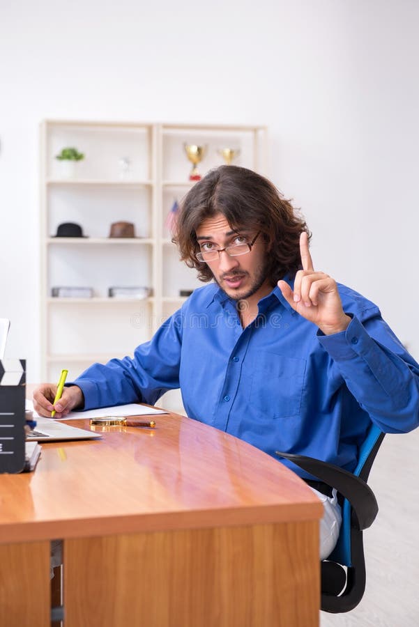 Movie Director Working in the Studio Stock Image - Image of clap, board ...