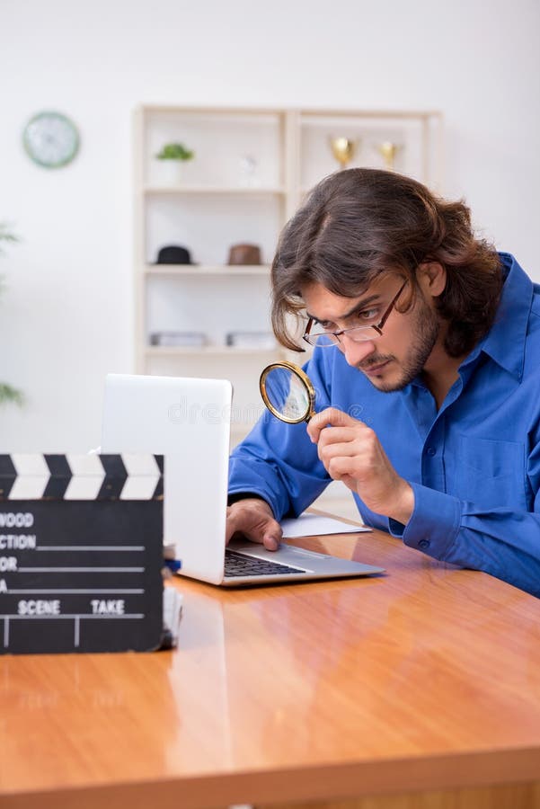 Movie Director Working in the Studio Stock Image - Image of actor ...