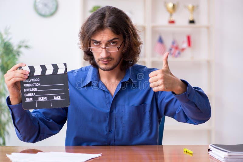 Movie Director Working in the Studio Stock Image - Image of board, clap ...