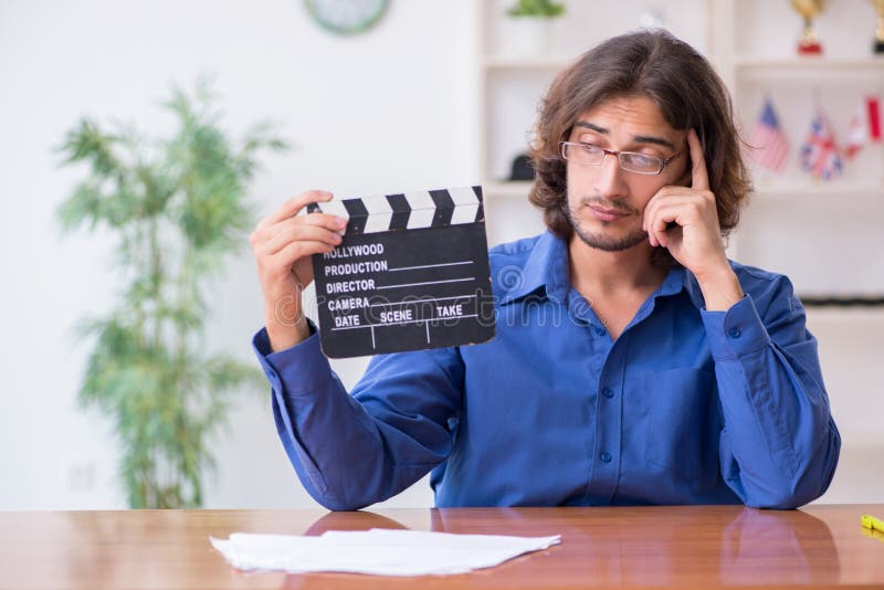 Movie Director Working in the Studio Stock Image - Image of motion ...