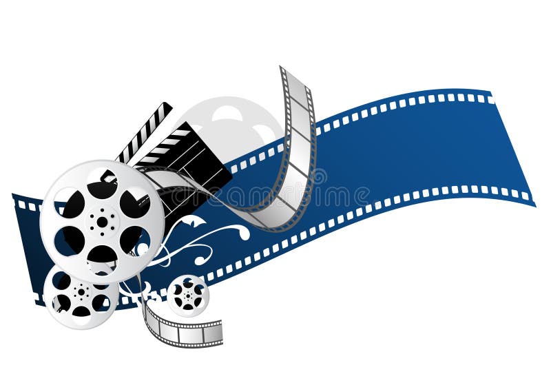 Movie elements stock vector. Illustration of filmstrip - 20315726