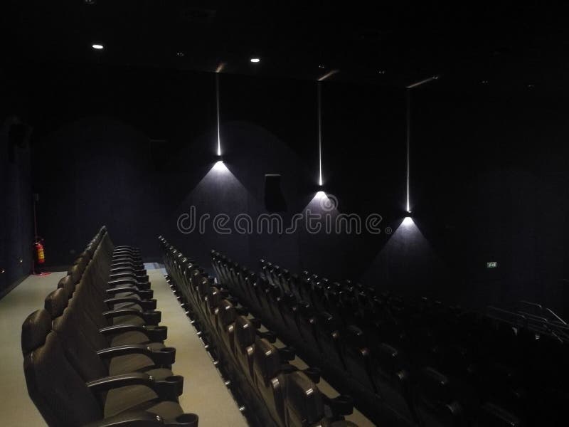 Movie empty hall stock image. Image of entertainment - 121316537