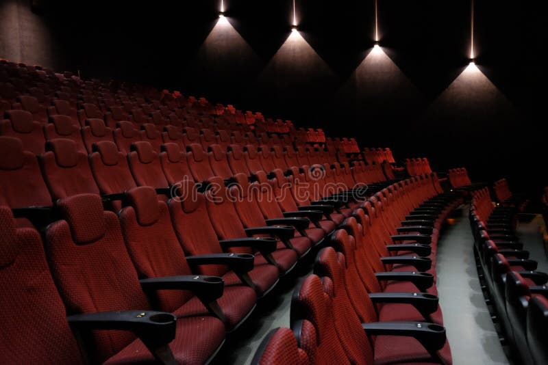 Empty movie theater stock photo. Image of chairs, internships - 105120636