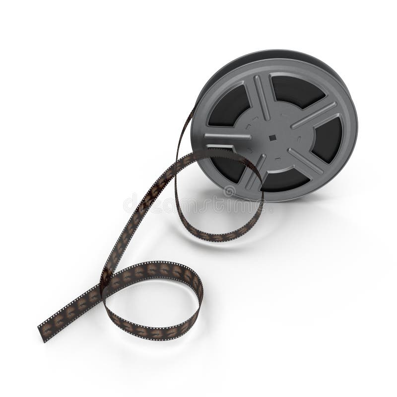 Film Reel White Background Stock Stock Illustrations – 176 Film Reel ...