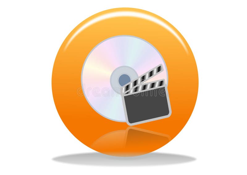 Movie icon stock illustration. Illustration of colorful - 8133922