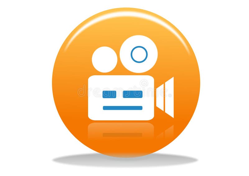 Movie icon stock illustration. Illustration of clip, film - 8133927