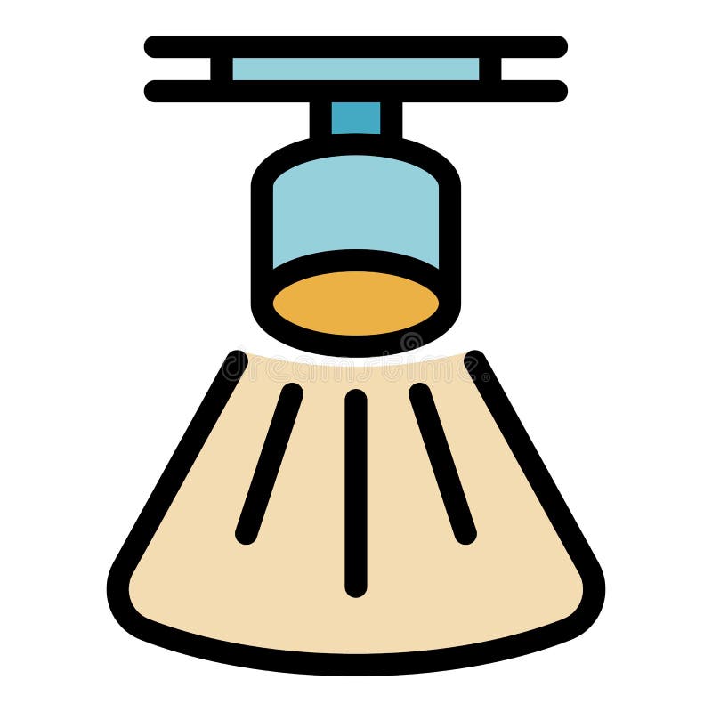 Movie Lights Icon Color Outline Vector Stock Vector - Illustration of ...