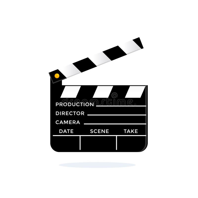 Movie Making Clapboard. Director`s Clapper Board. Stock Vector ...