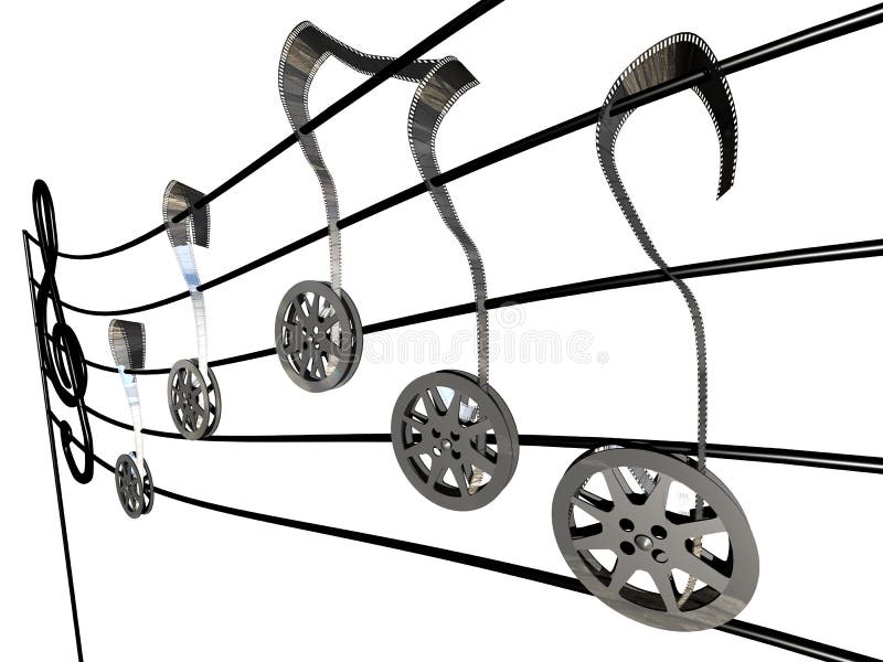 Movie Music stock illustration. Illustration of instrument - 14289263