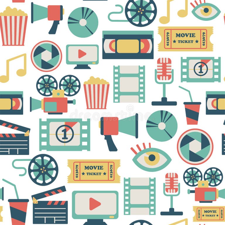 Music Theater Pattern Stock Illustrations – 2,409 Music Theater Pattern ...