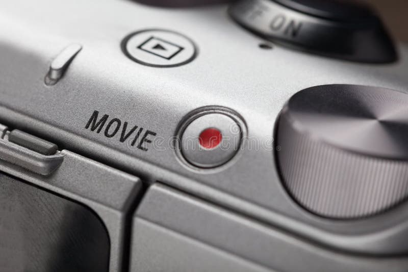 Movie Play Button on the Body of Modern Audio-video Devices Stock Image ...