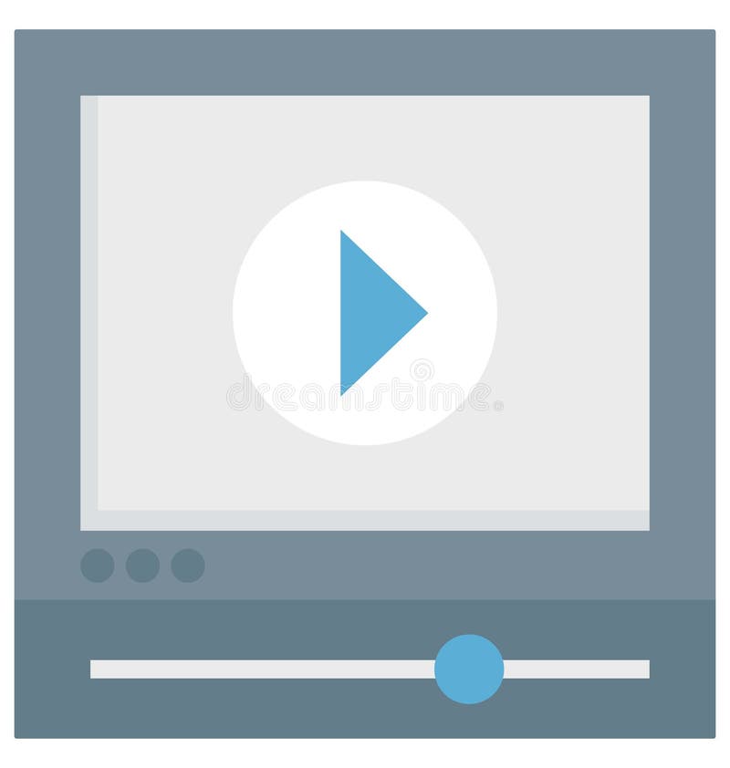 Movie Player, Video Player Isolated Vector Icon. Stock Vector ...