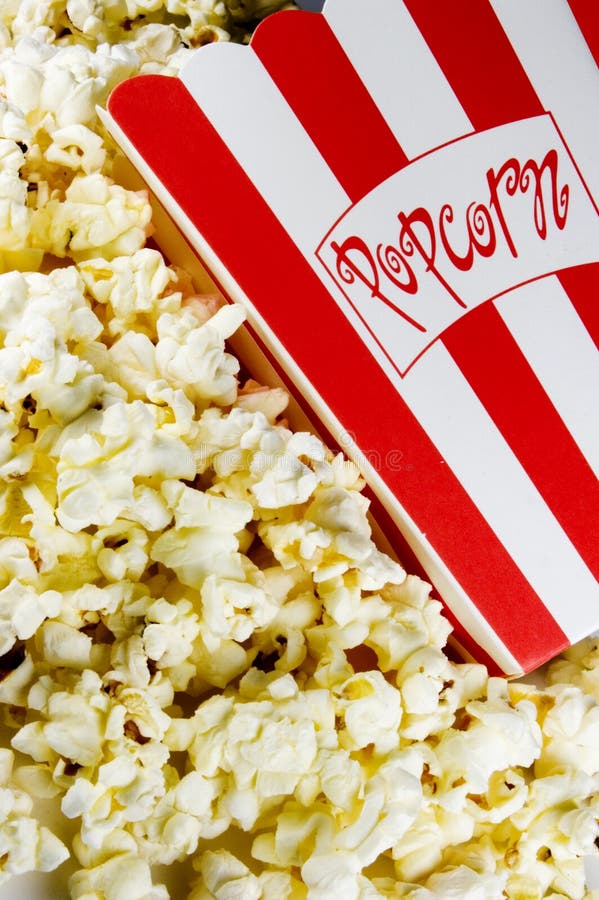 Movie Popcorn stock photo. Image of matinee, snack, movie - 1836048